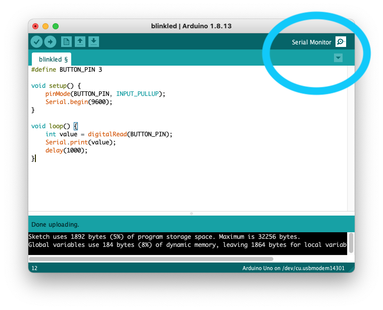 Arduino Project Read A Digital Input