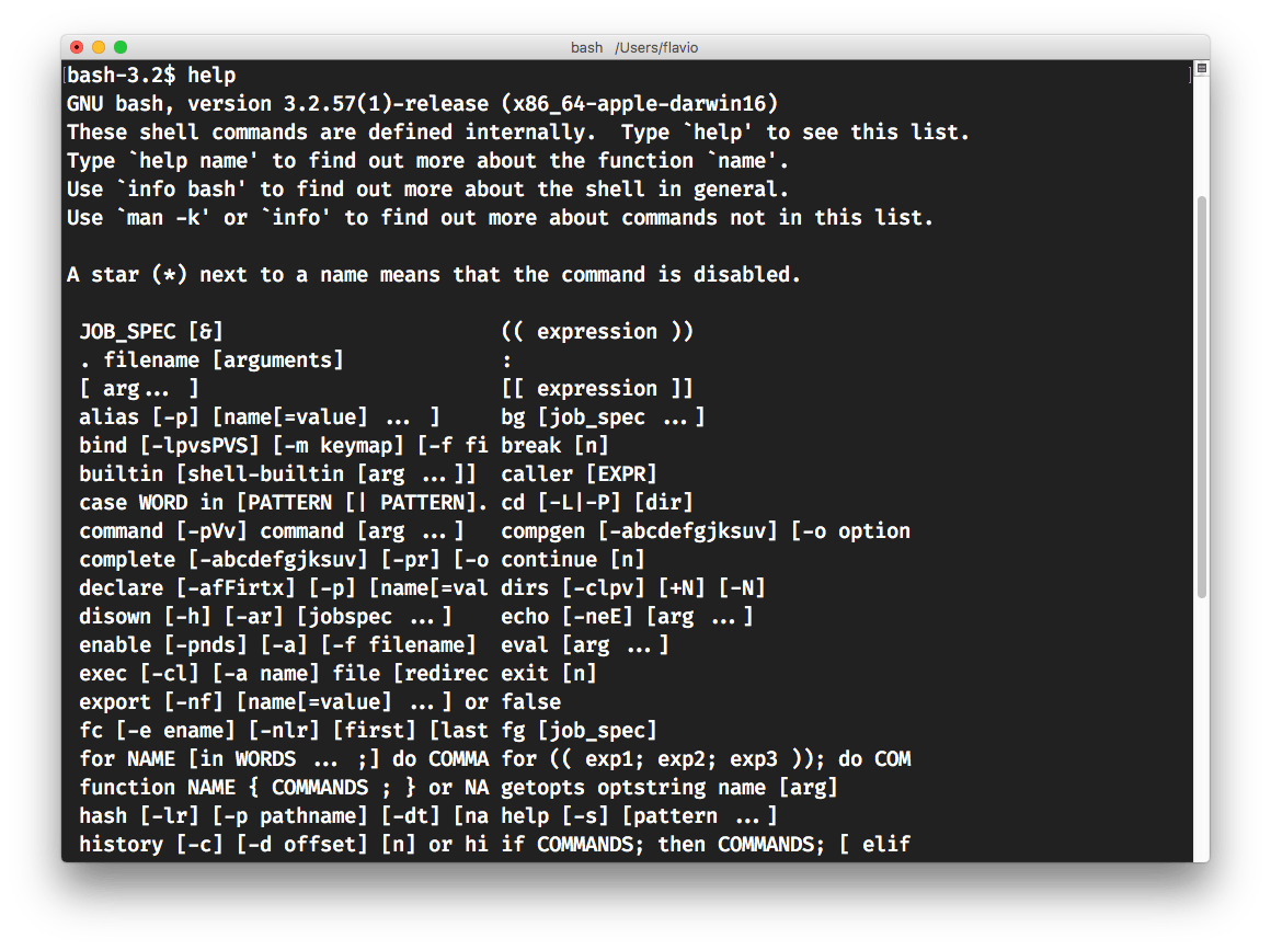 The Bash Shell
