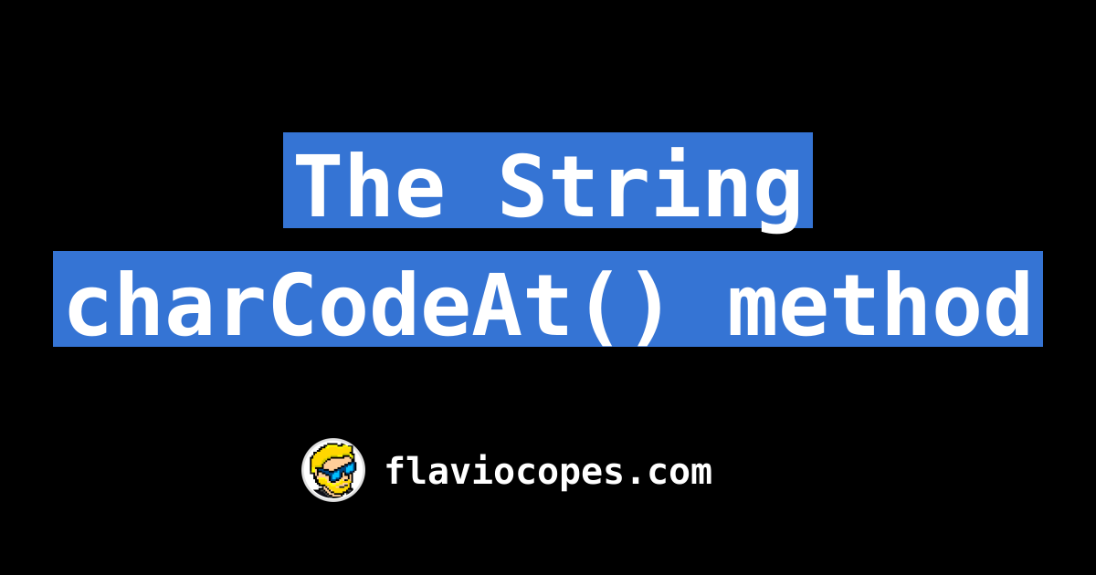 The String charCodeAt() method