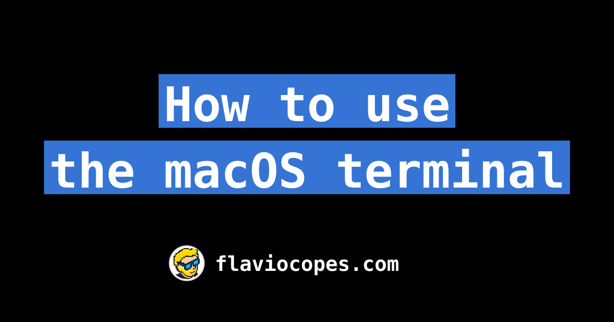 How to use the macOS terminal