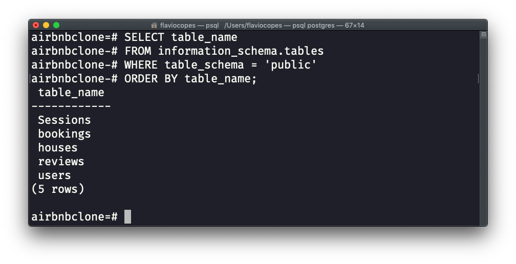 How To Get All Table Names In Postgresql Brokeasshome