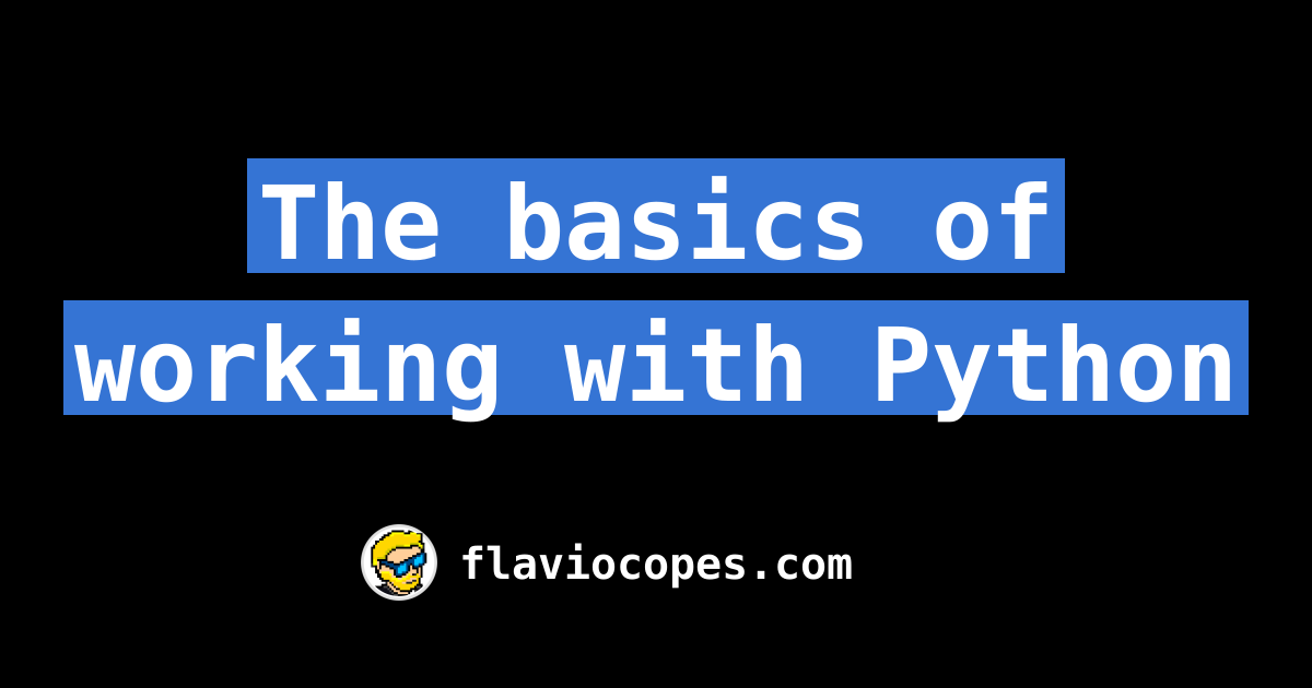 The basics of working with Python