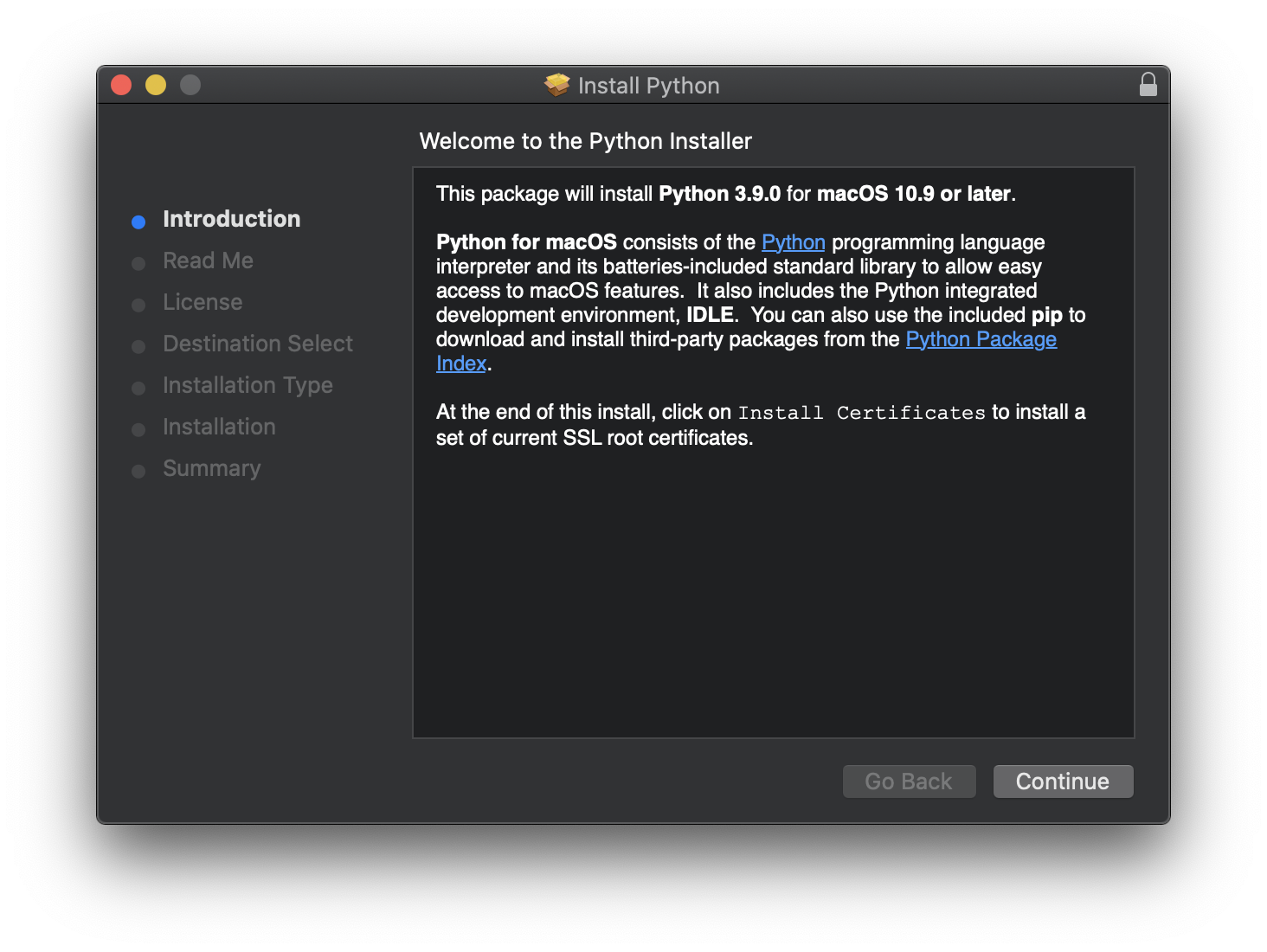 Installing Python 3 On MacOS